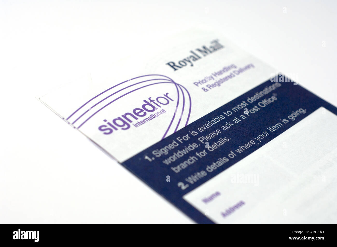 Recorded Delivery High Resolution Stock Photography and Images - Alamy