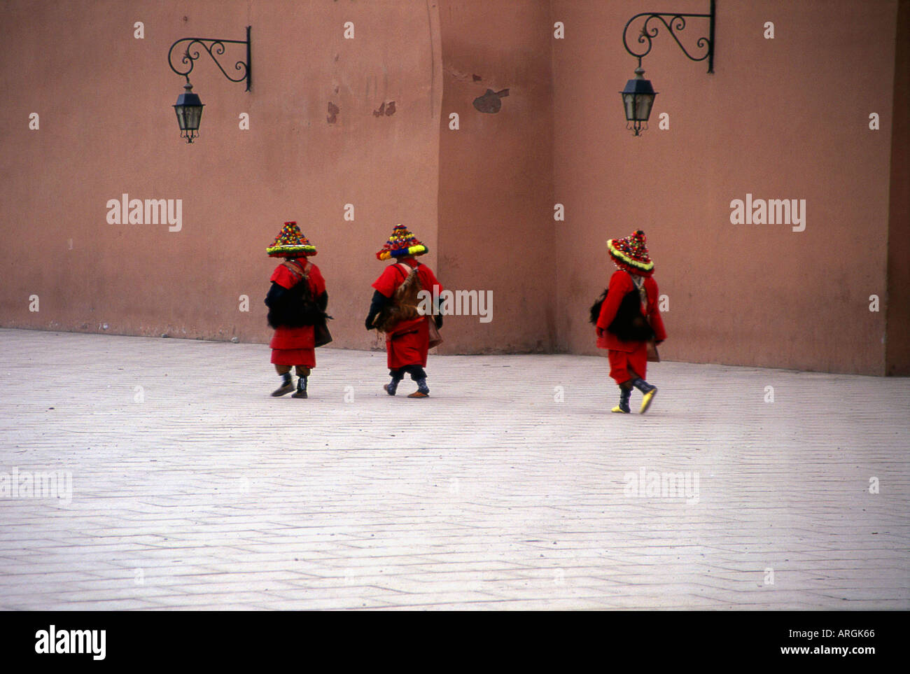 Men in Traditional Clothes Marrakesh Marakesh Southwestern Morocco ...