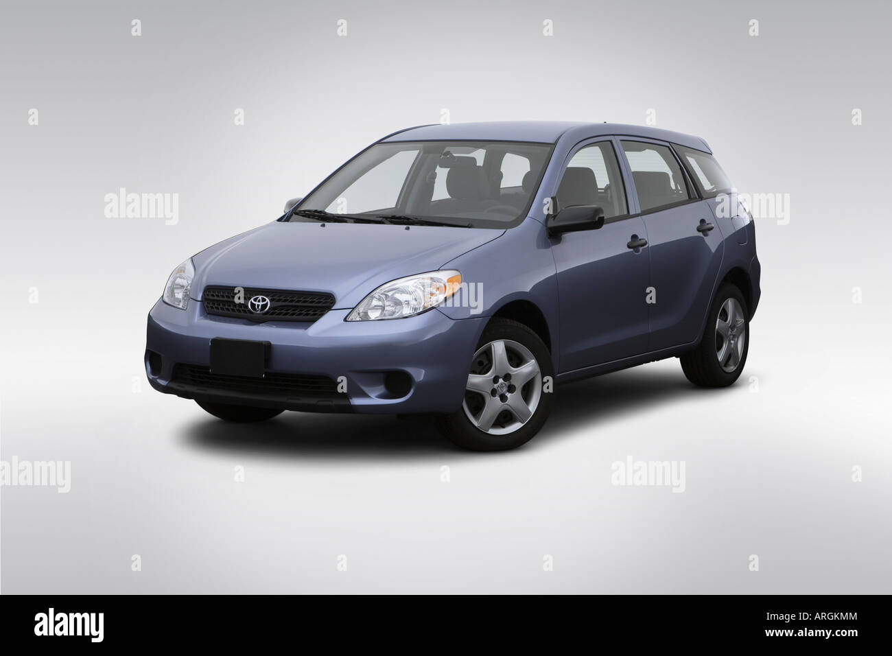 2007 Toyota Corolla Matrix in Blue - Front angle view Stock Photo - Alamy