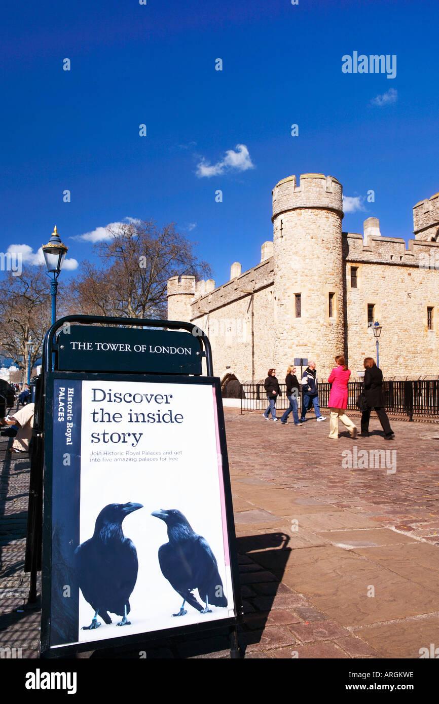 GB LONDON TOWER OF LONDON PROMOTIONAL POSTER Stock Photo - Alamy