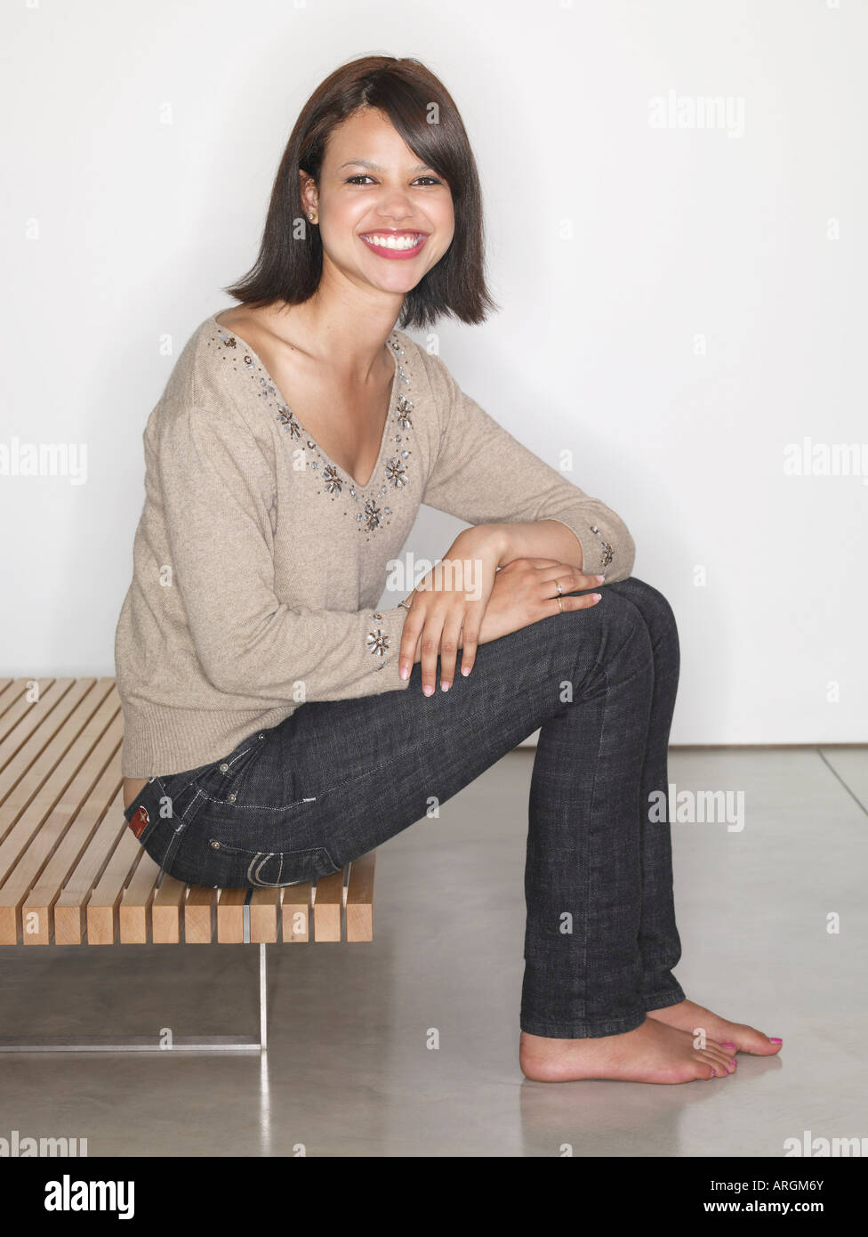 Portrait of Woman Stock Photo - Alamy