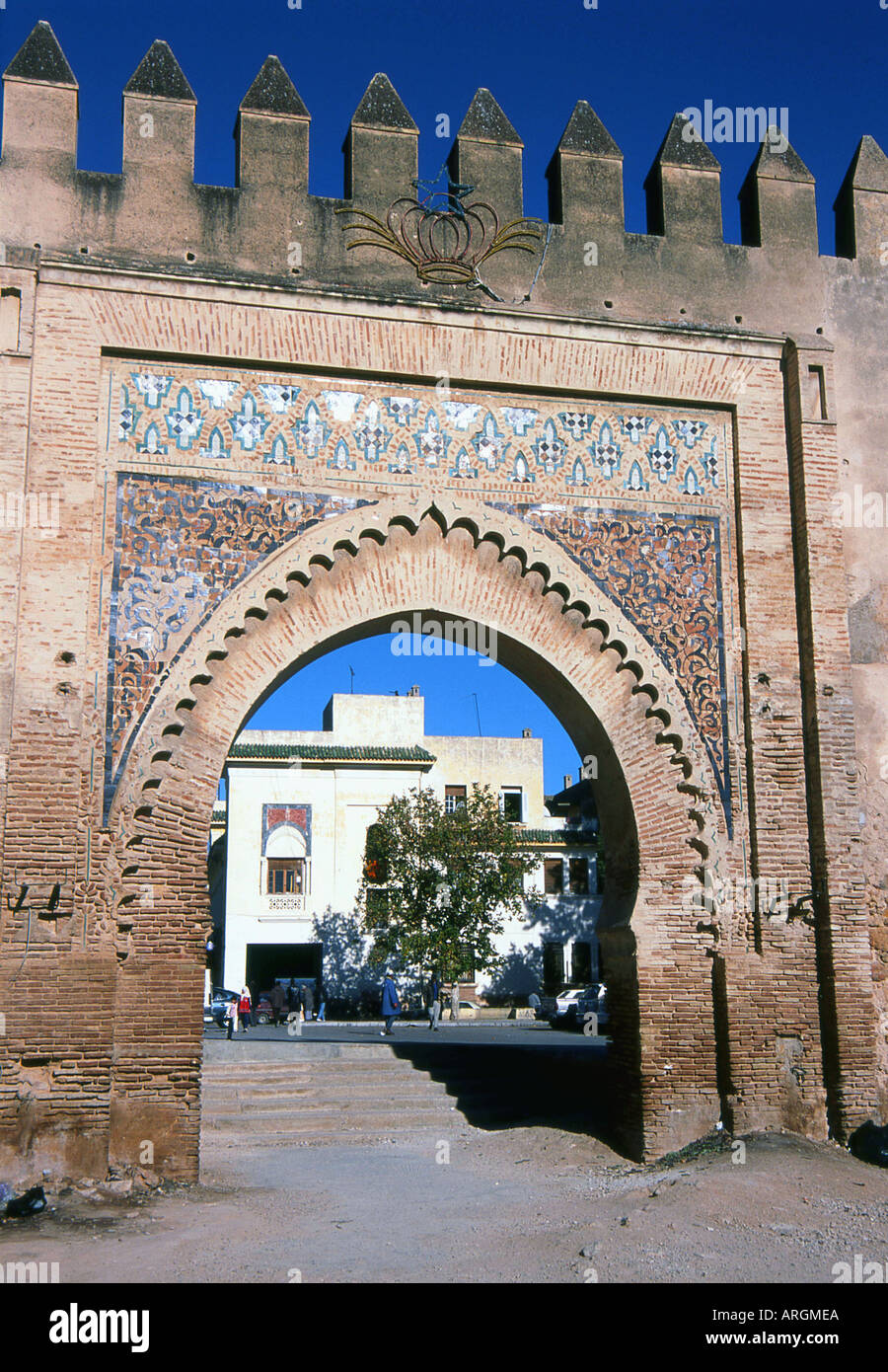Door of Fes el Bali the Old Medina Fez Fès-Boulemane Northern Morocco ...