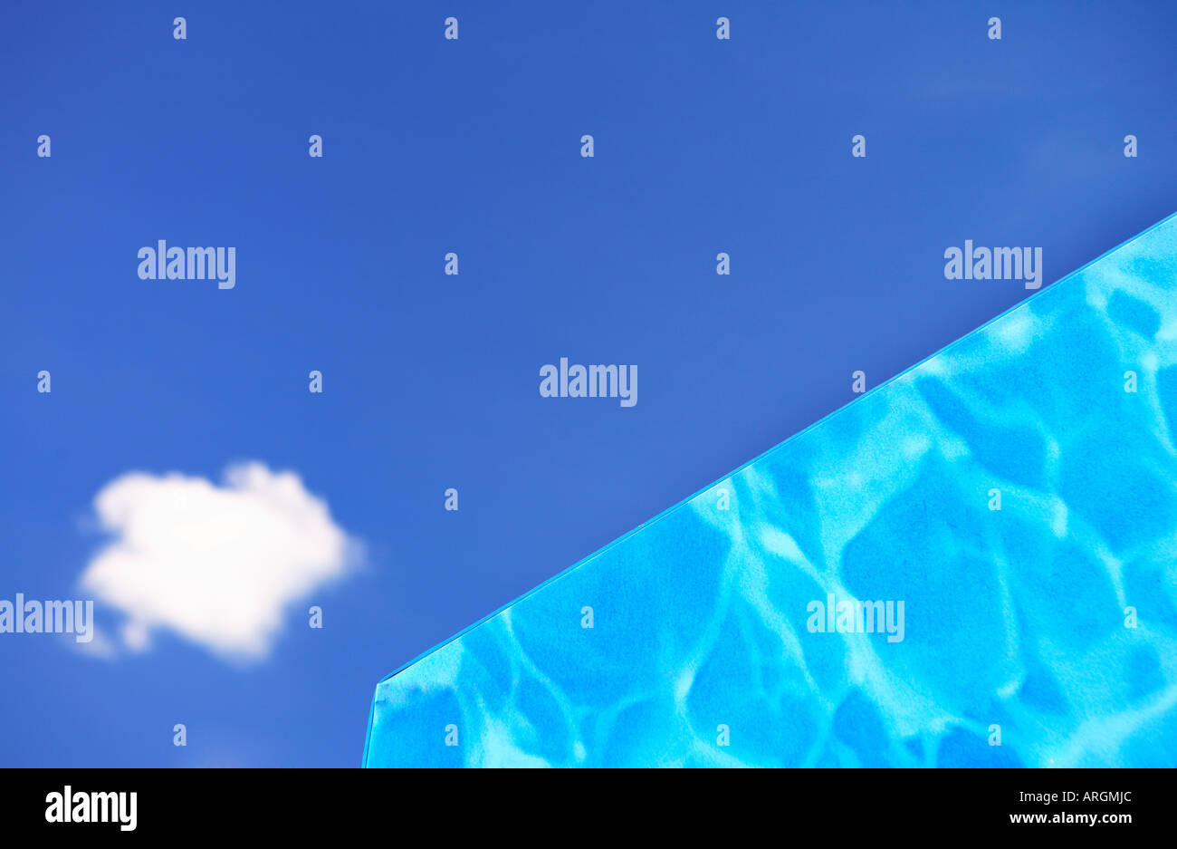 BLUE ADVERTISING HOARDING AND SKY Stock Photo - Alamy