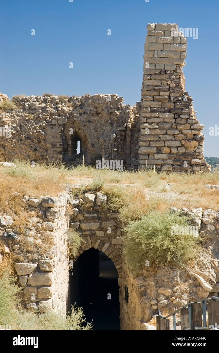 Jordan middle east scenic karak crusader castle hi-res stock ...