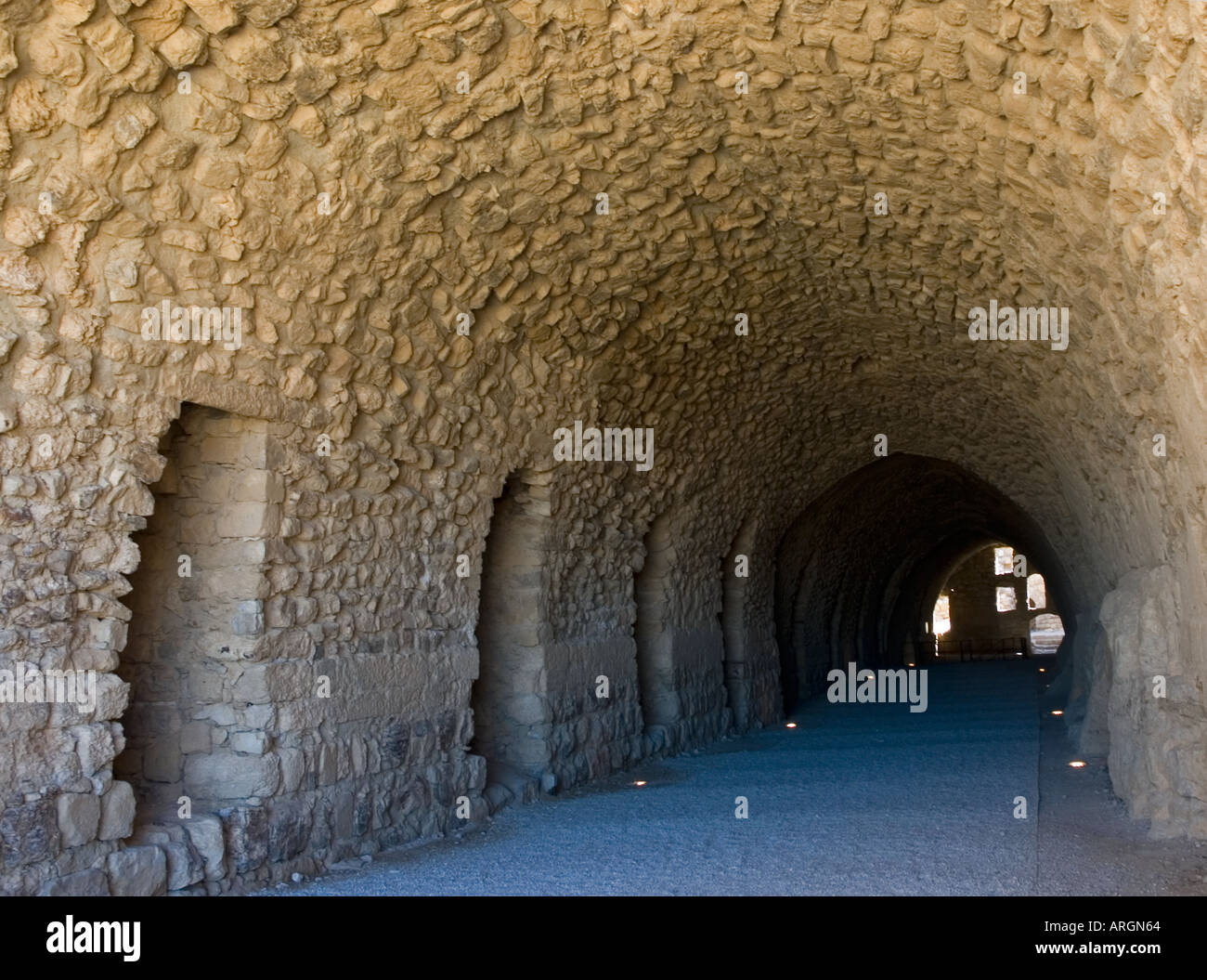 Stone arch room, Karak, Kerak, Crusader castle, redoubt, Hashemite ...