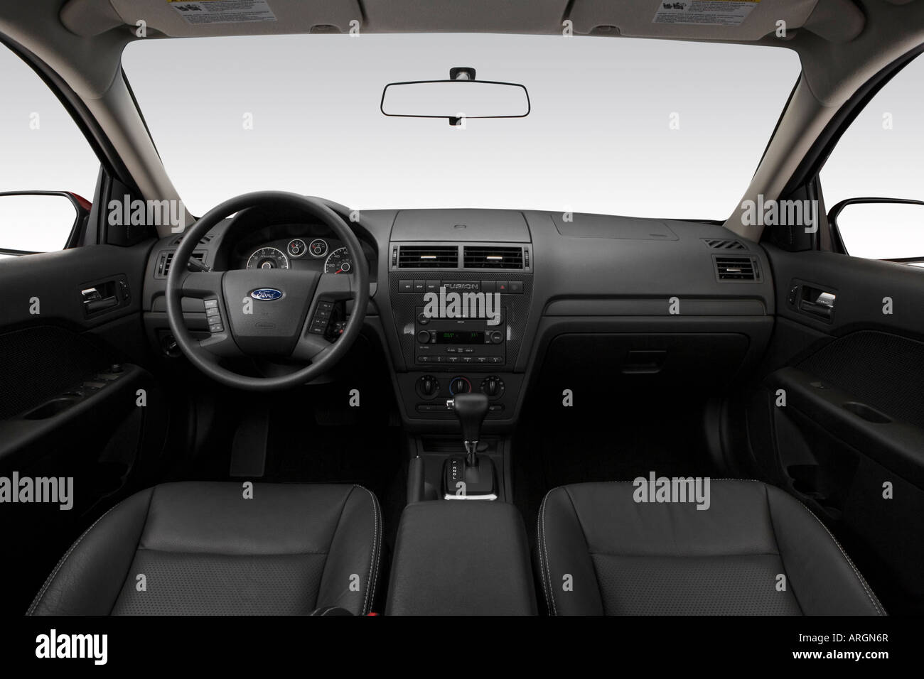 2007 Ford Fusion SE V6 in Red - Dashboard, center console, gear shifter ...