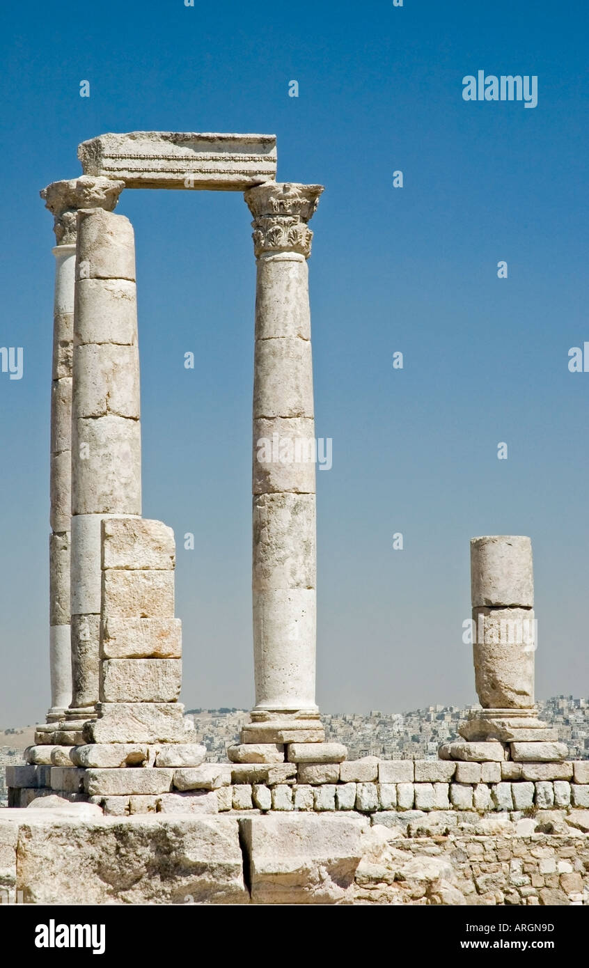 Temple of Hercules, Citadel, Jebel al-Qala'a, Amman, Hashemite Kingdom ...