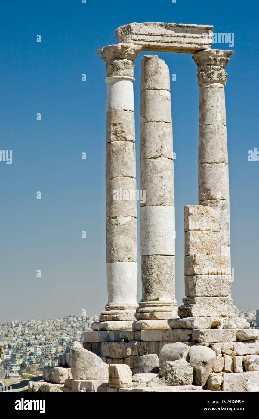 Temple of Hercules, Citadel, Jebel al-Qala'a, Amman, Hashemite Kingdom ...