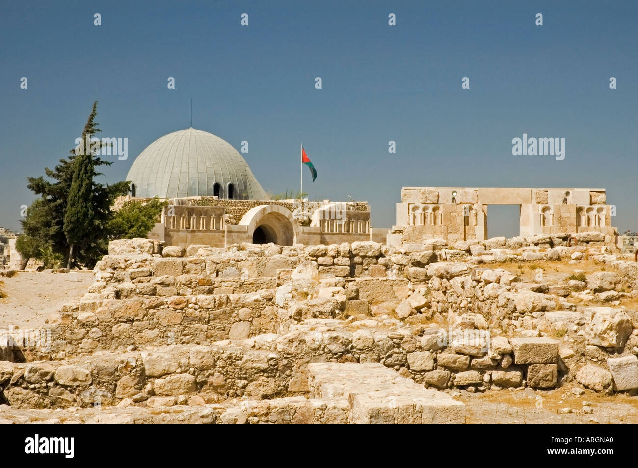 Dome of Umayyad Palace, Citadel, Jebel al-Qala'a, Amman, Hashemite ...