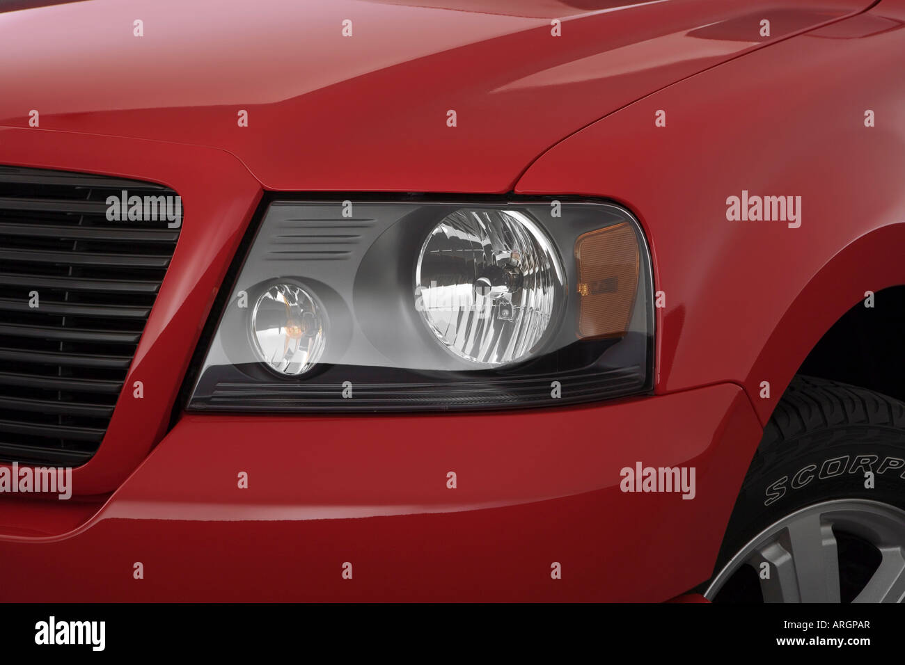 in Red - Headlight Stock Photo - Alamy