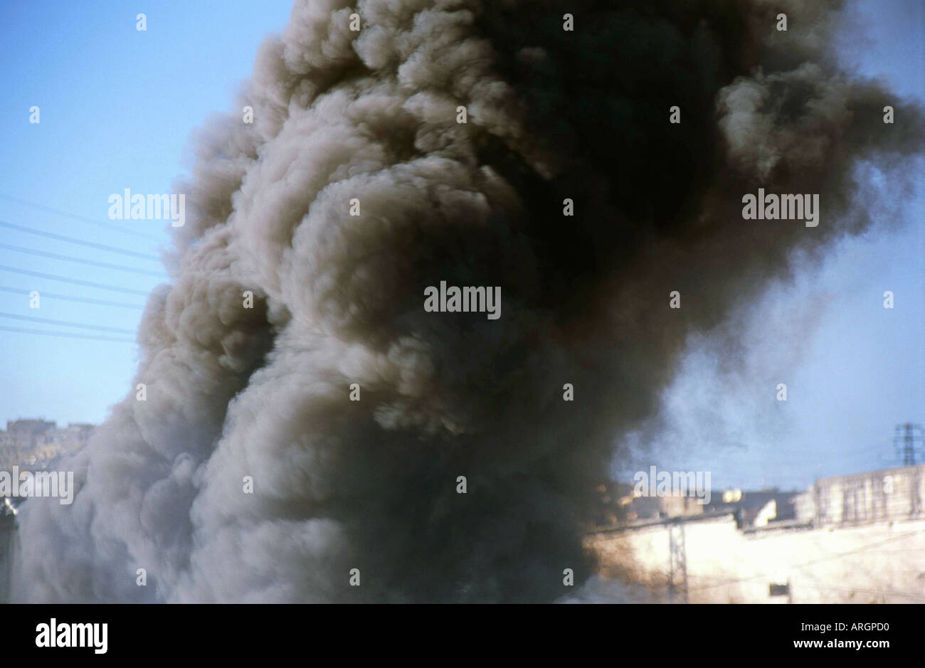 Smoke from Pottery Factory Fes Fez Fès-Boulemane Northern Morocco ...