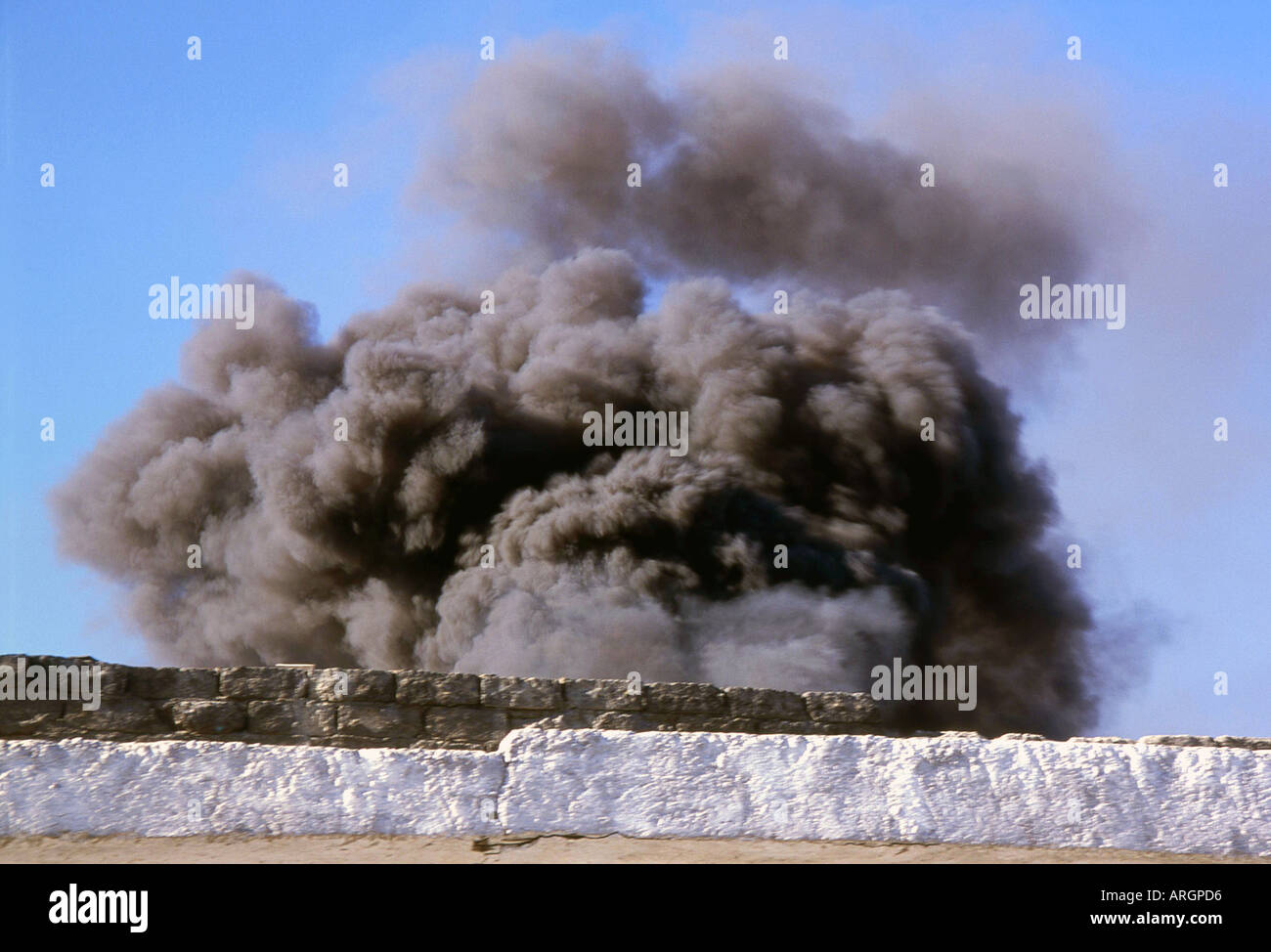 Smoke from Pottery Factory Fes Fez Fès-Boulemane Northern Morocco ...