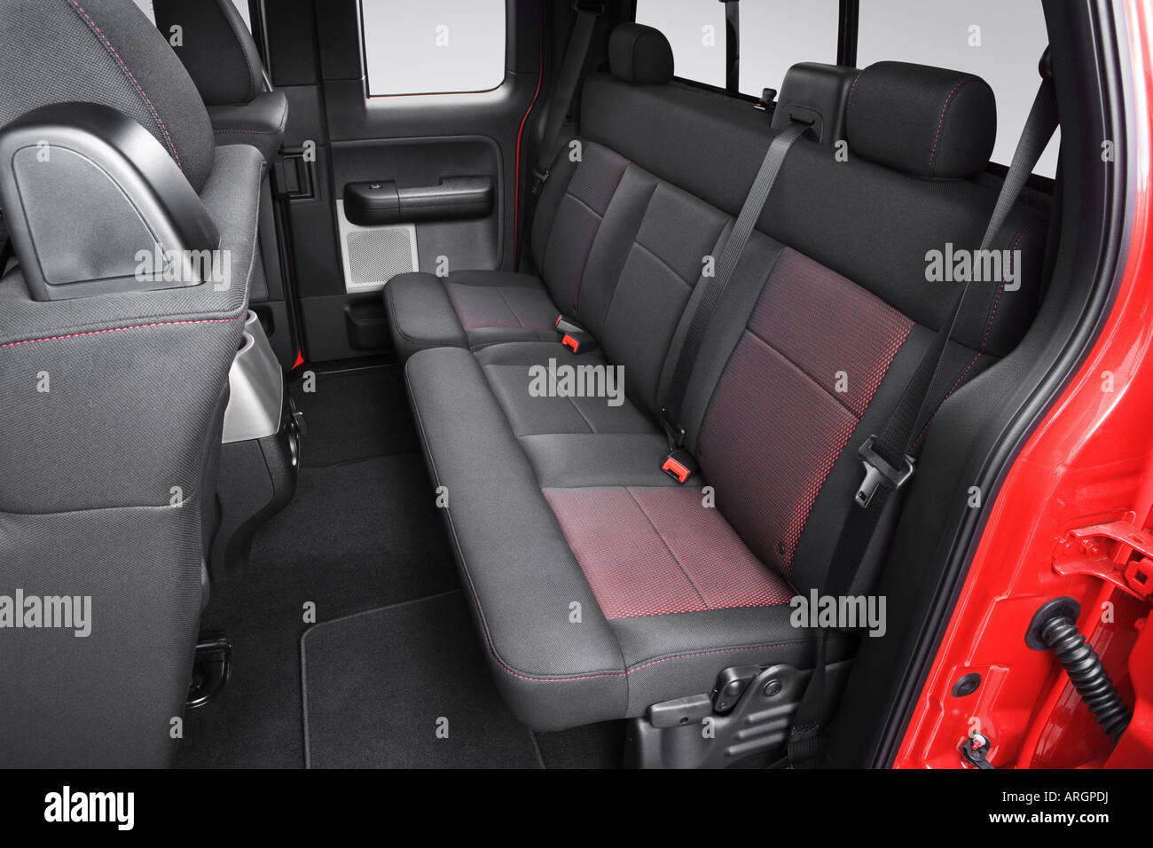 in Red - Rear seats Stock Photo - Alamy