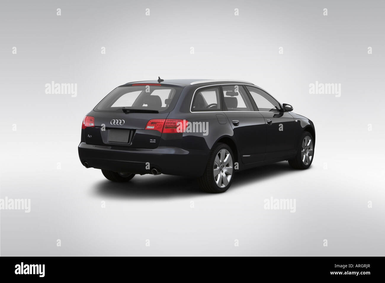 2007 Audi A6 Avant 3.2 quattro in Gray - Rear angle view Stock Photo ...