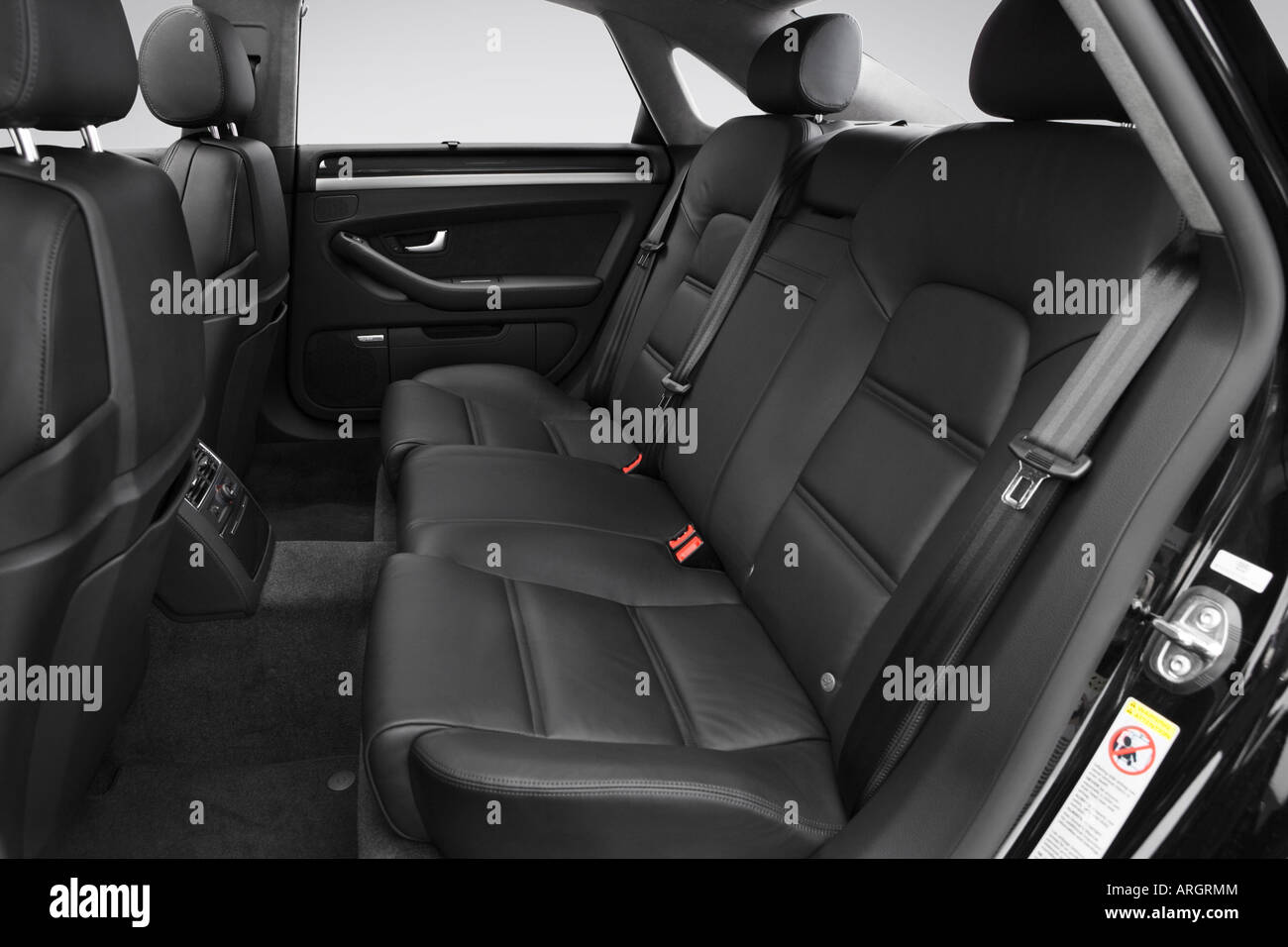 2007 Audi S8 in Black - Rear seats Stock Photo - Alamy