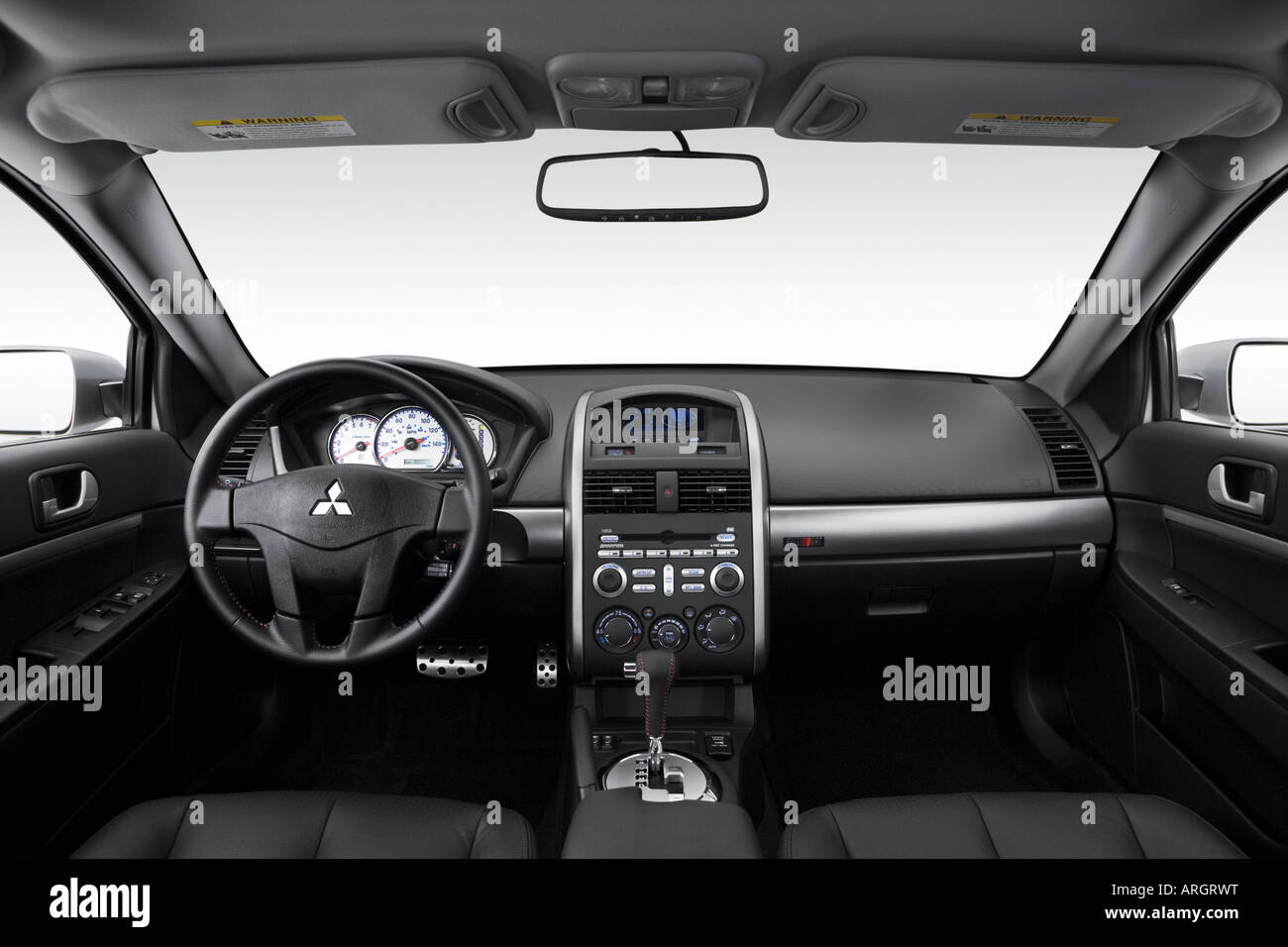 2007 Mitsubishi Galant Ralliart in Silver - Dashboard, center console ...