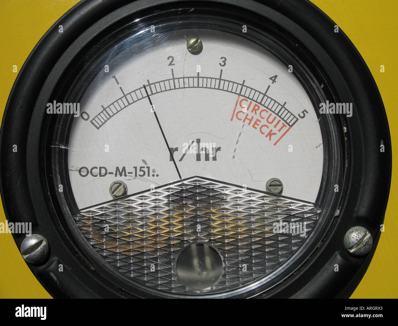 radiological survey meter dial Stock Photo - Alamy