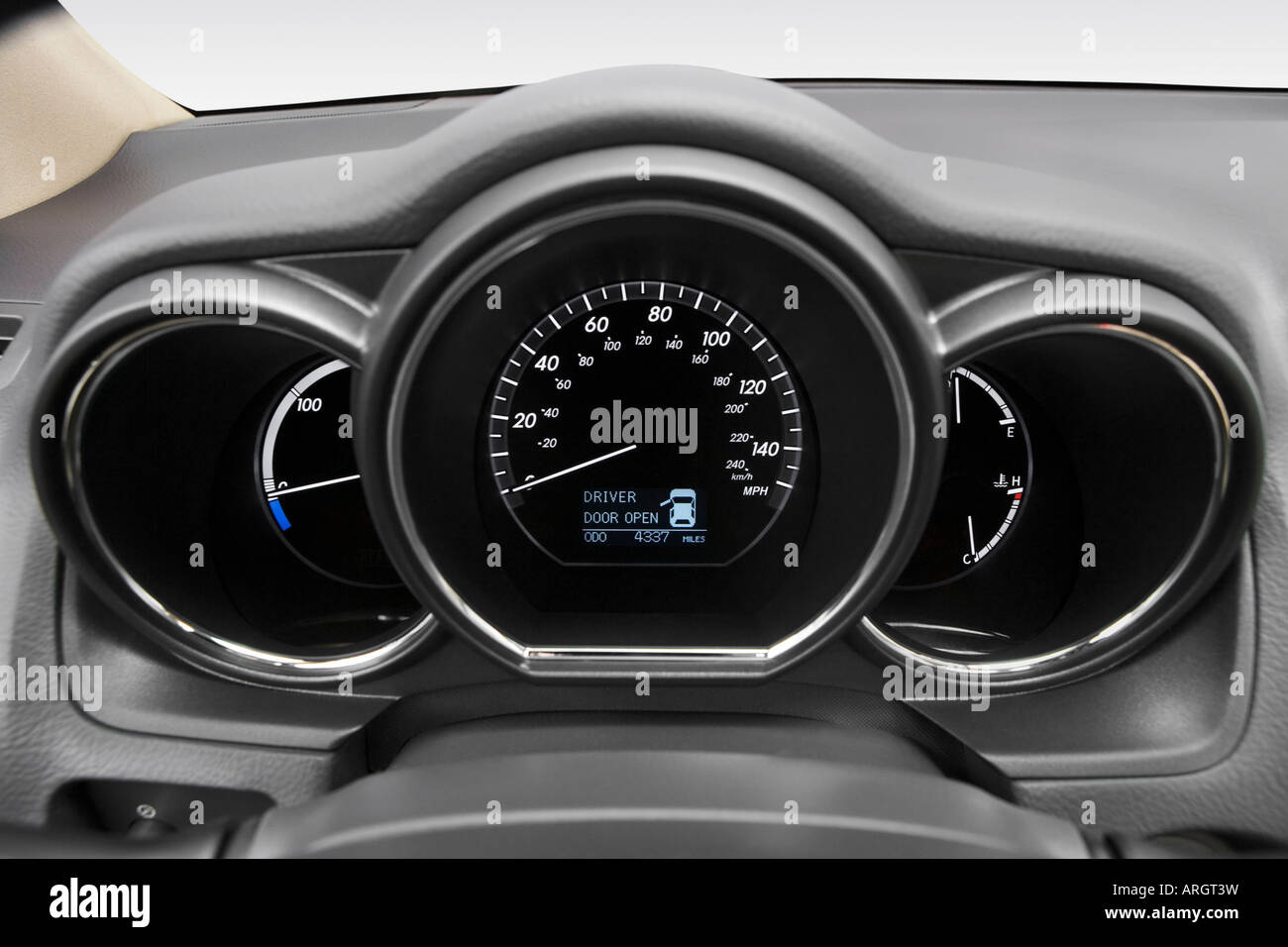 2007 Lexus RX 400h Hybrid in Beige - Speedometer/tachometer Stock Photo ...