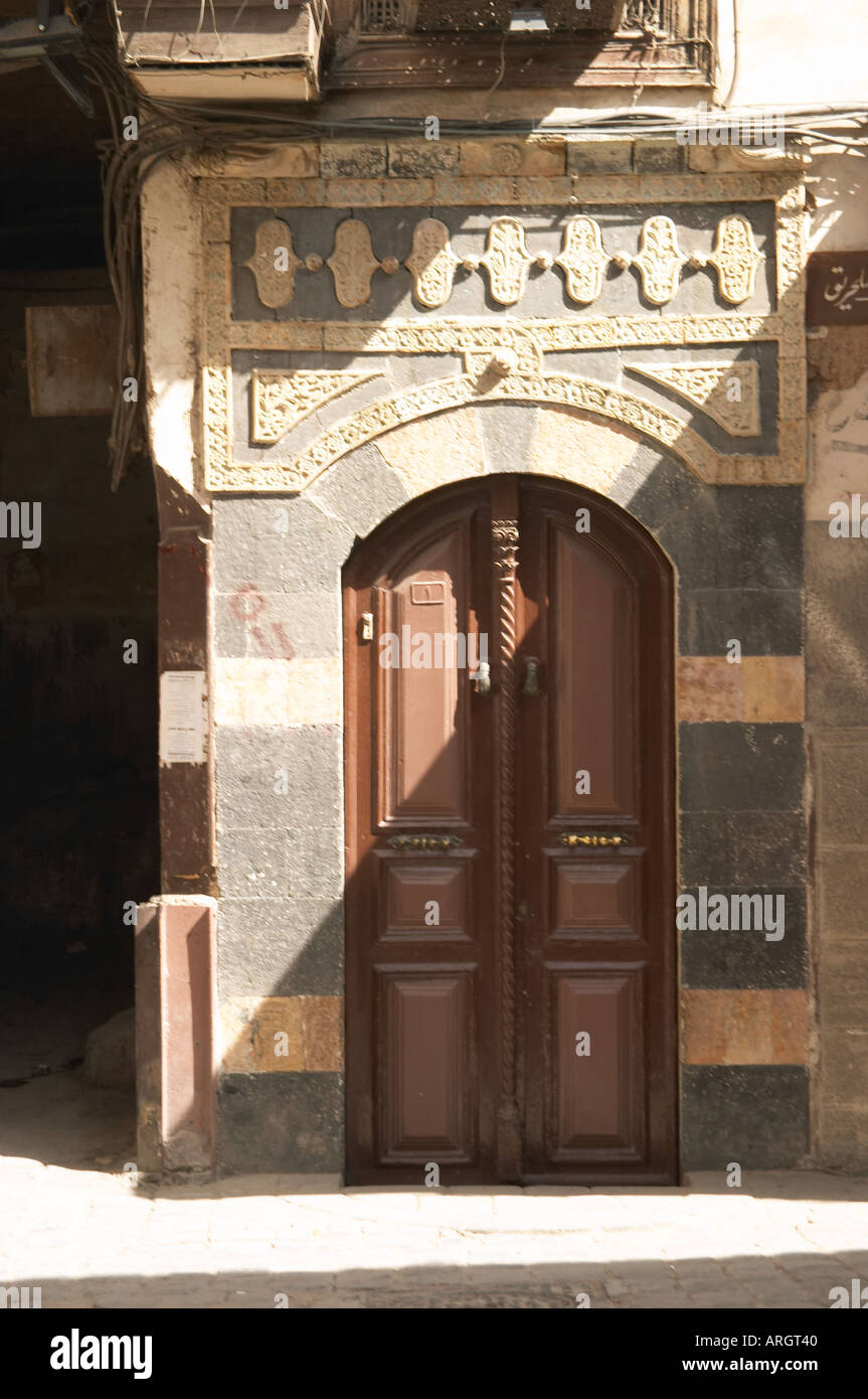 Door on the street in Damascus Syria Stock Photo - Alamy