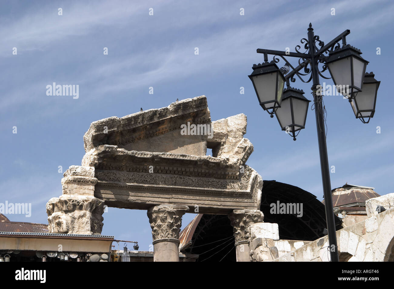 Roman ruins in Damascus Syria Stock Photo - Alamy