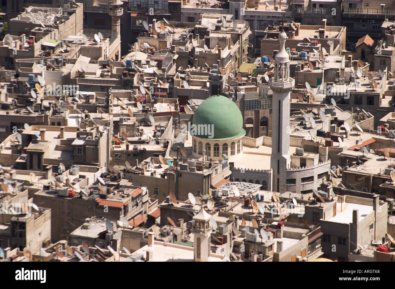 a view on a moscue from above in Damascus Syria Stock Photo - Alamy