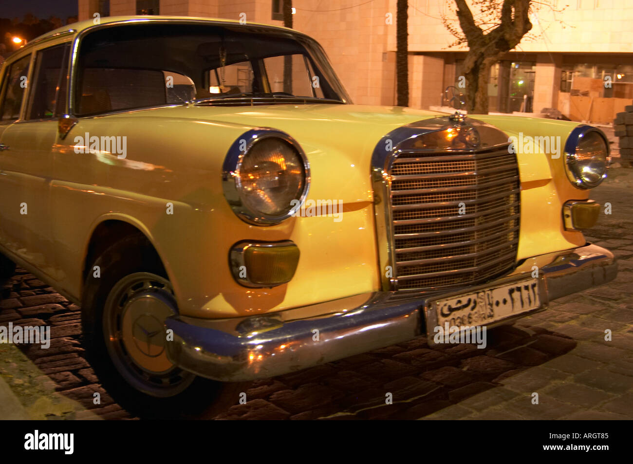 old mercedes car in Damascus Syria Stock Photo - Alamy