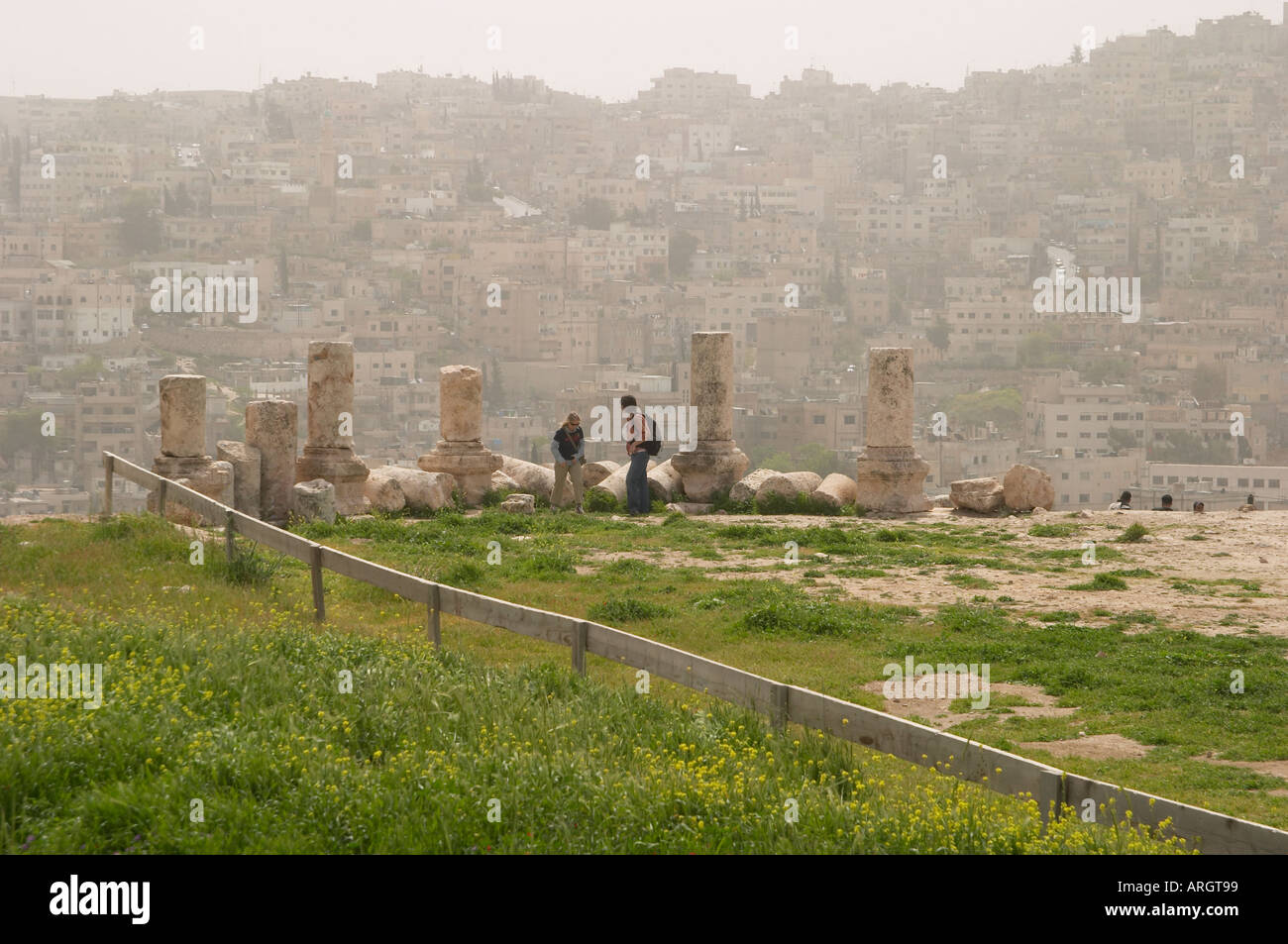 Ruins of old Amman capital of Jordan Stock Photo - Alamy