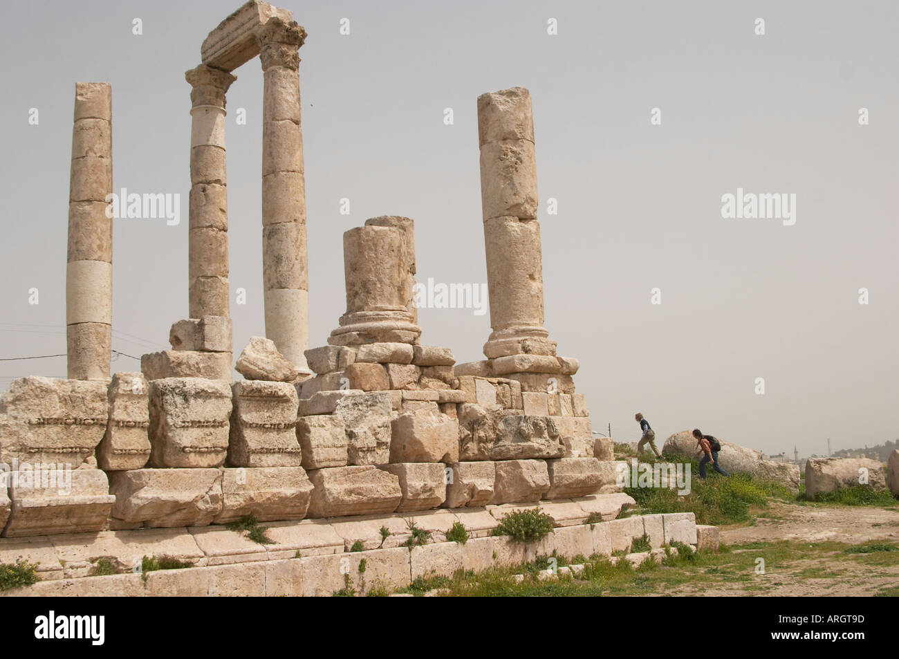 Ruins of old Amman capital of Jordan Stock Photo - Alamy