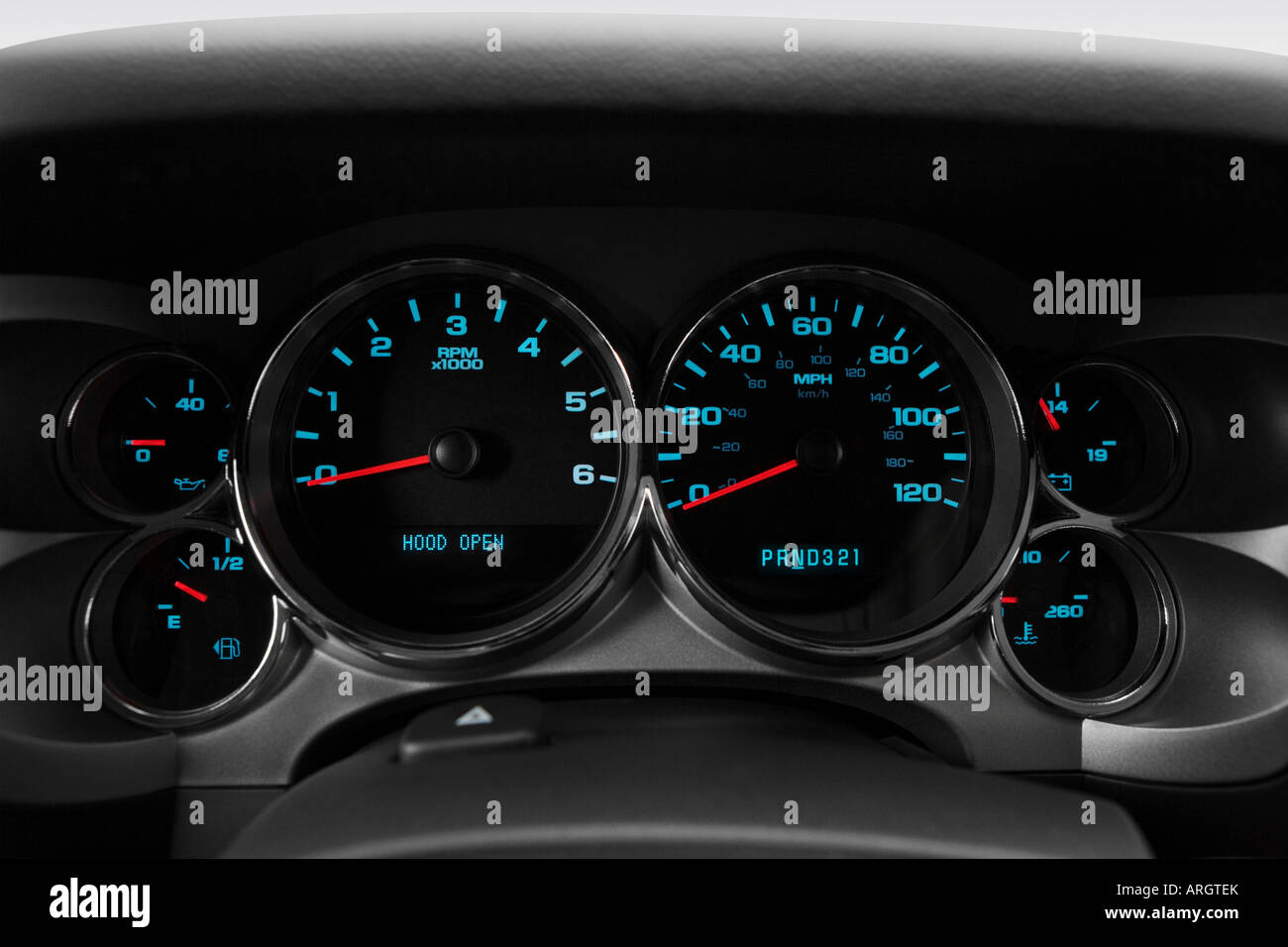 2007 GMC Sierra 1500 SLE in Gray - Speedometer/tachometer Stock Photo ...
