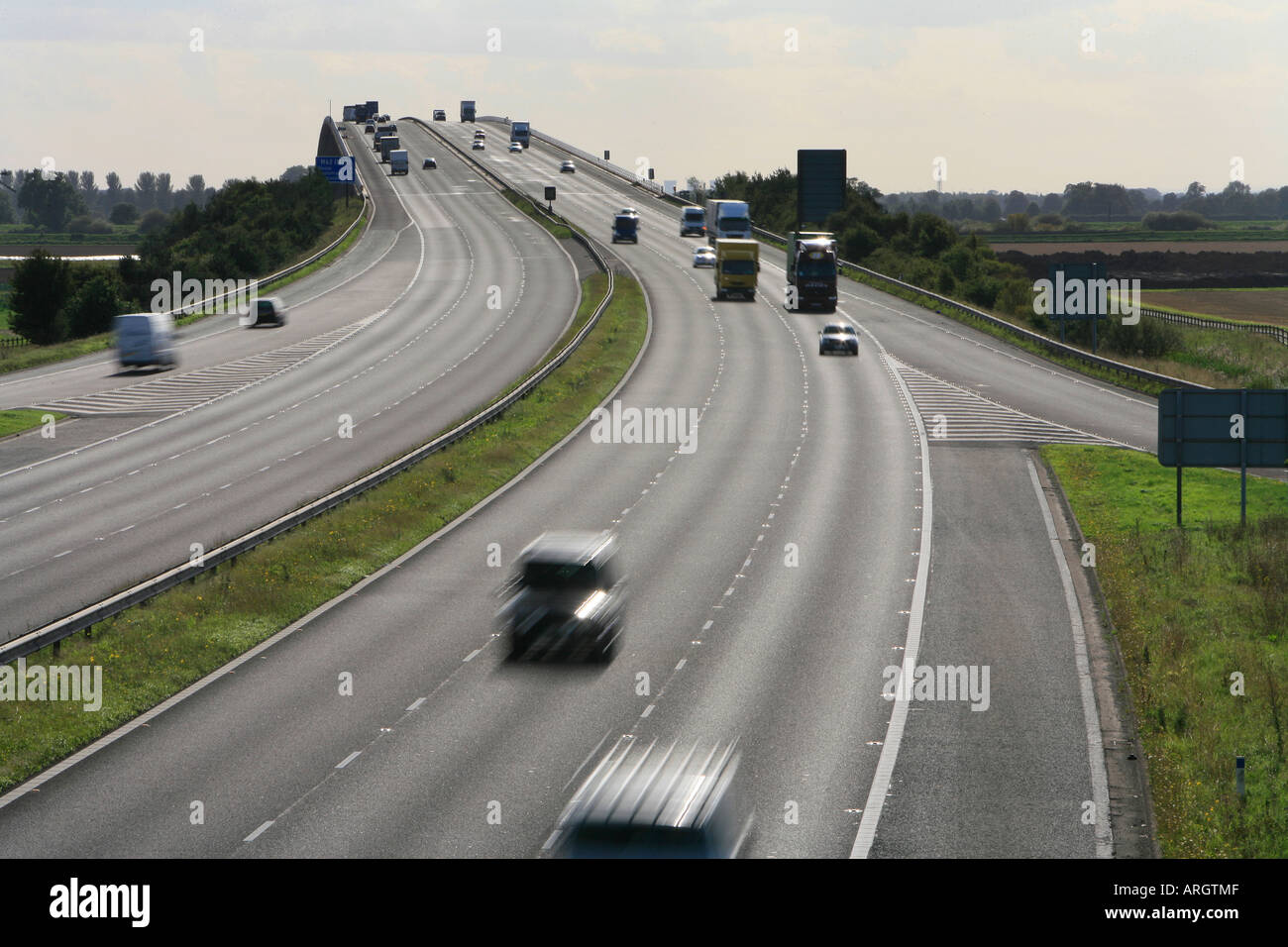 UK Motorway, M62 Stock Photo - Alamy