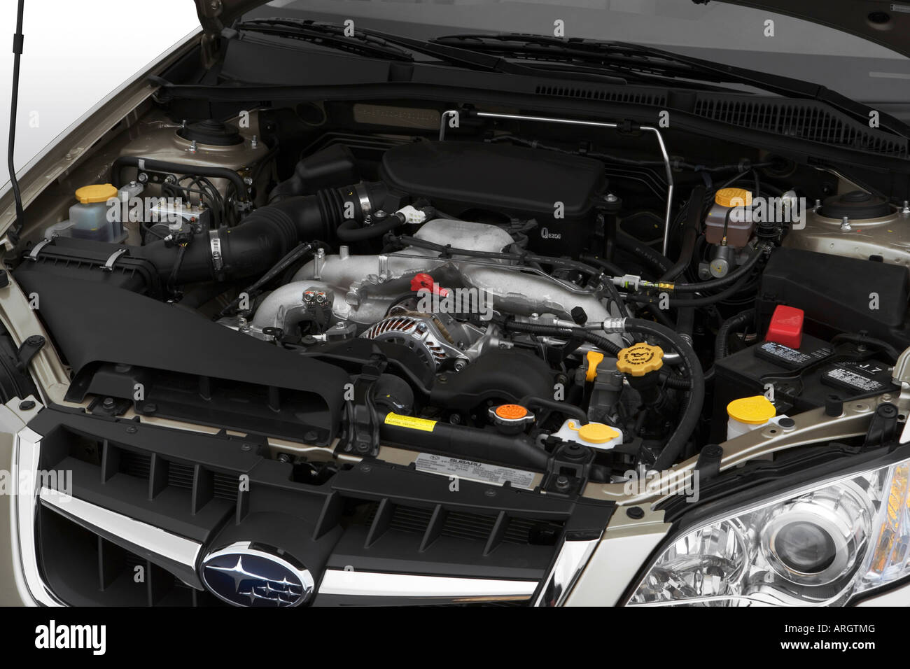 2008 Subaru Outback in Gold - Engine Stock Photo - Alamy