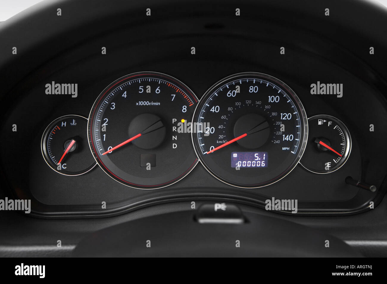 2008 Subaru Outback 2.5i Limited in Blue - Speedometer/tachometer Stock ...