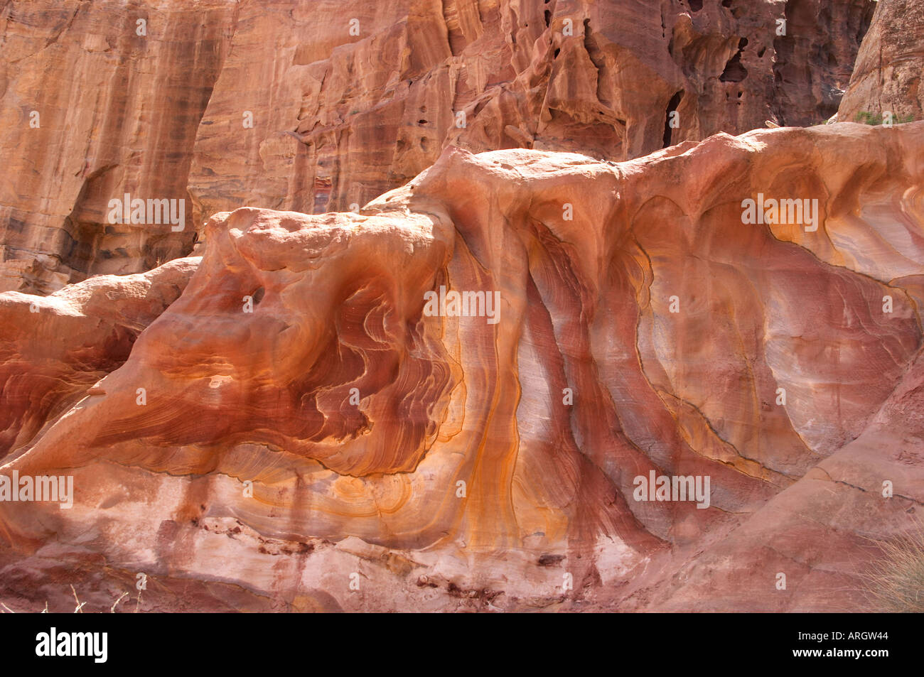 Petra Jordan Sandstone Rock Stock Photo - Alamy