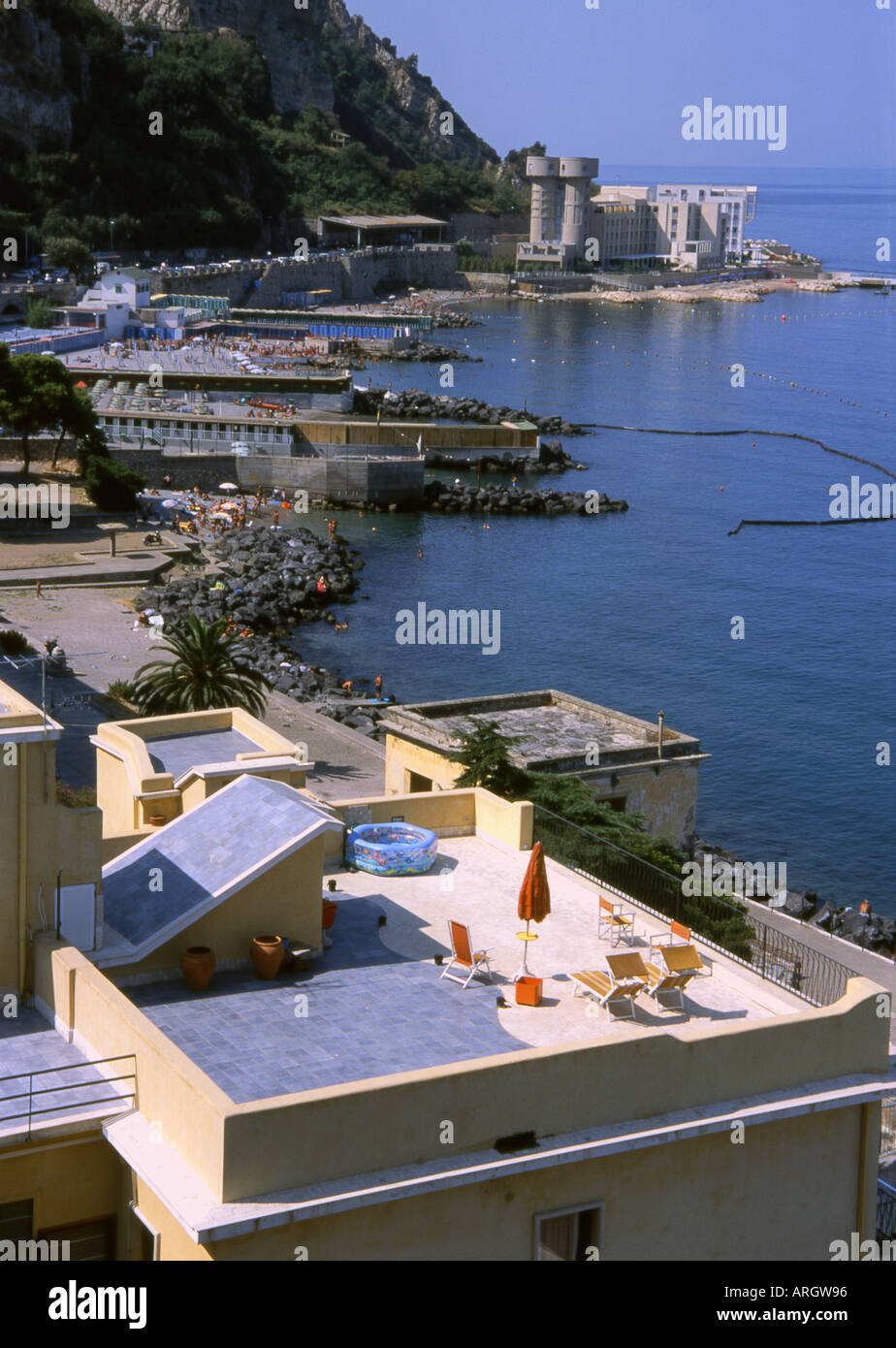 Panoramic View of Bay of Naples Napoli Campania Southern Italian ...