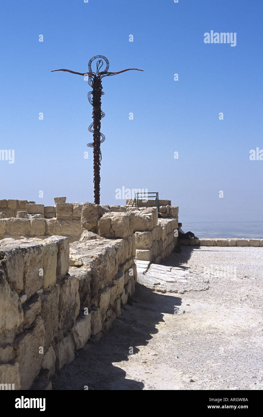 Moses monument on Mount Nebo Jordan Moses died there after he saw the ...