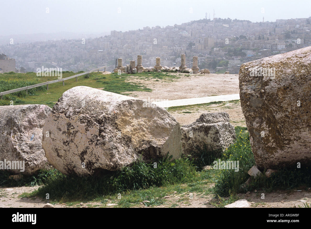 Ruins of old Amman capital of Jordan Stock Photo - Alamy