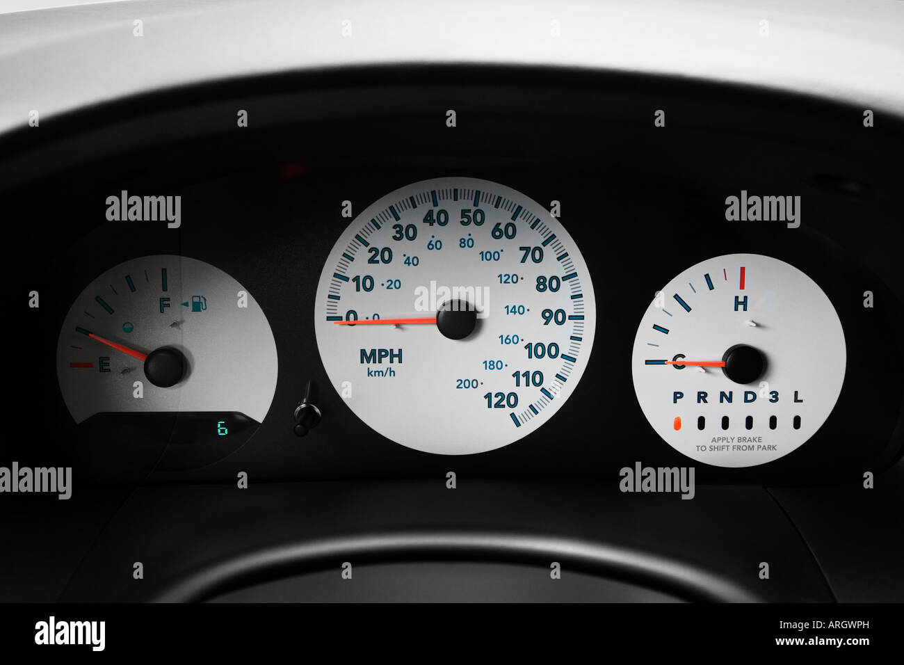 2007 Dodge Grand Caravan CV in Silver - Speedometer/tachometer Stock ...