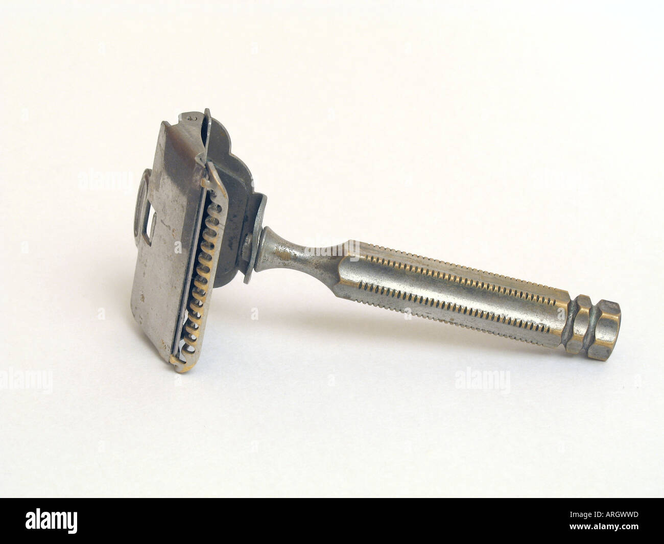 vintage single edged safety razor Stock Photo - Alamy