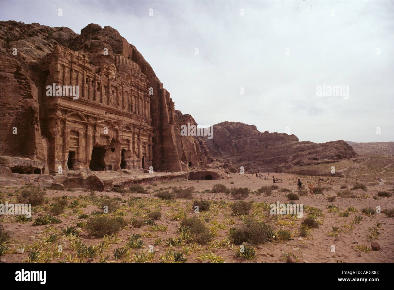 Petra Jordan, the monastery Stock Photo - Alamy