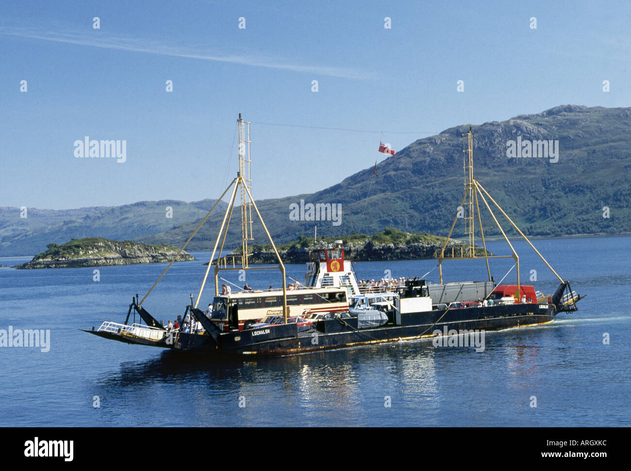 The Kyleakin Ferry sails across the Kyle of Lochlash Stock Photo - Alamy