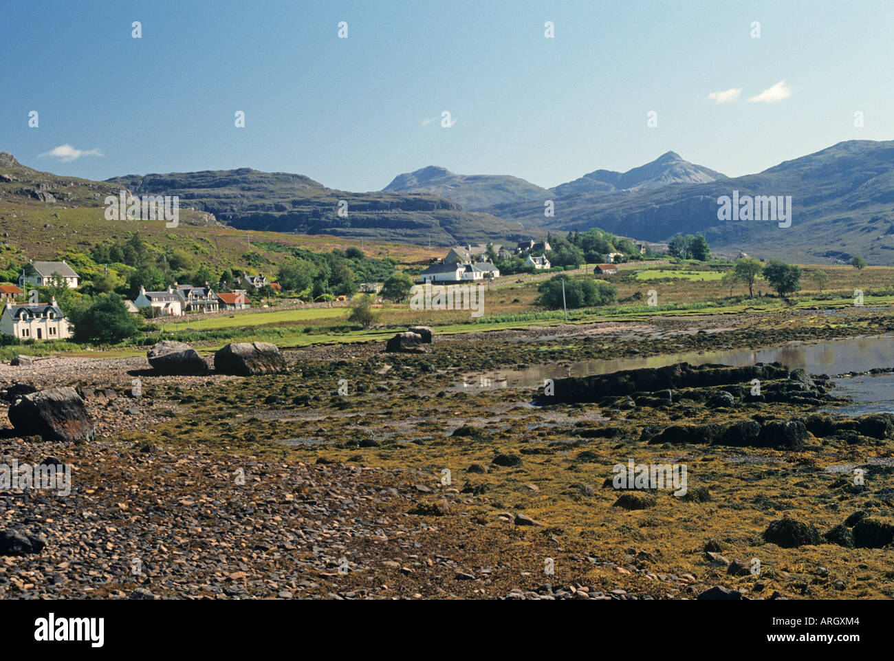 Mountainous highland scenery and countryside surrounding Torridon ...