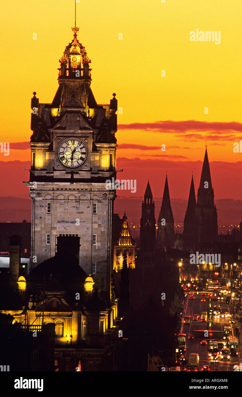 The tower of the Balmoral Hotel stands out on the Edinburgh skyline ...