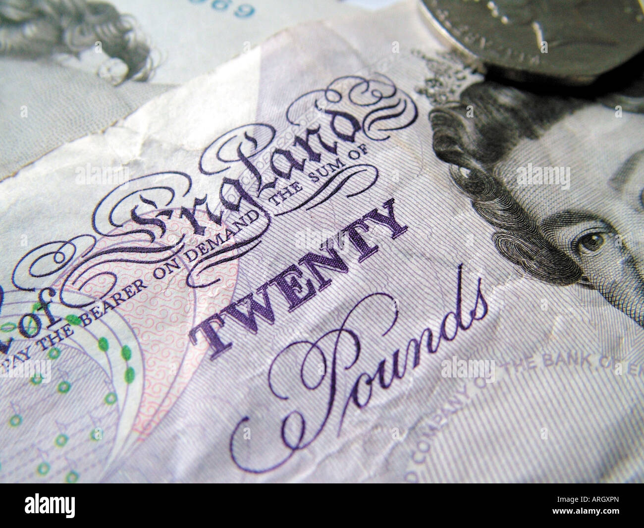 English Banknotes money Stock Photo - Alamy