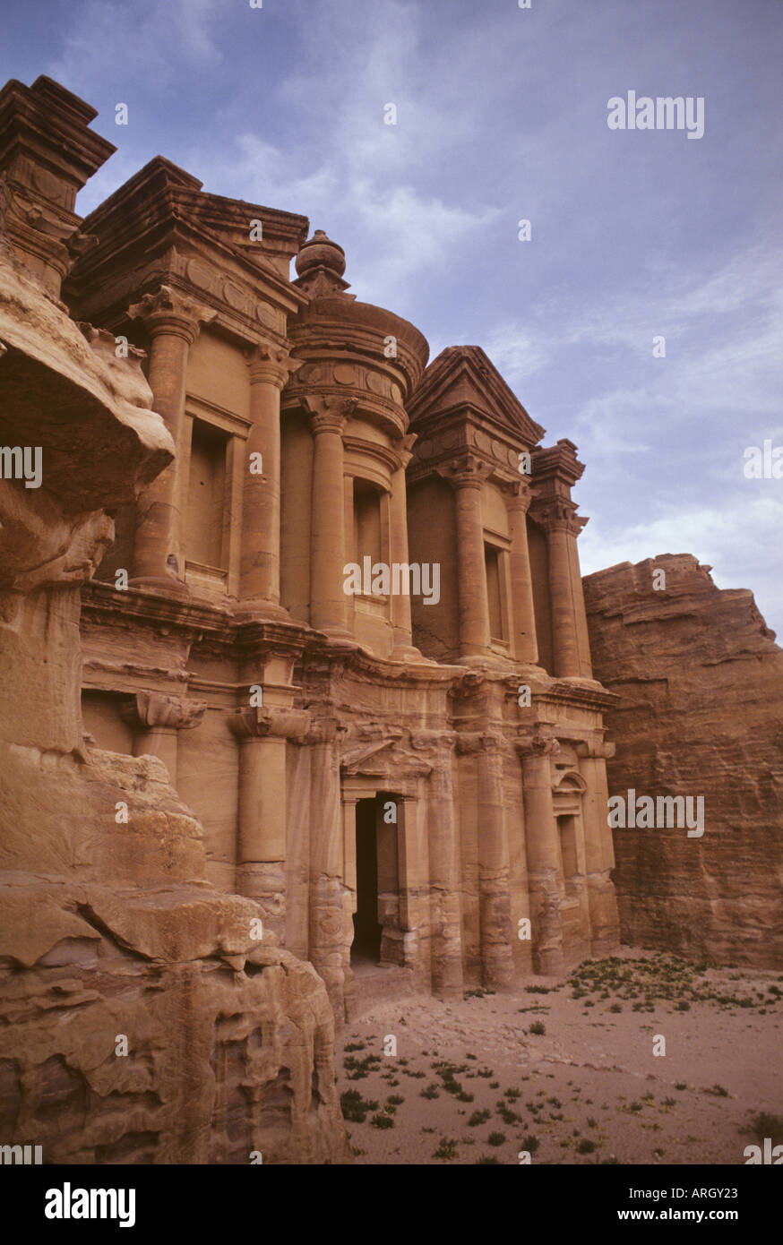 Petra Jordan monastery Stock Photo - Alamy