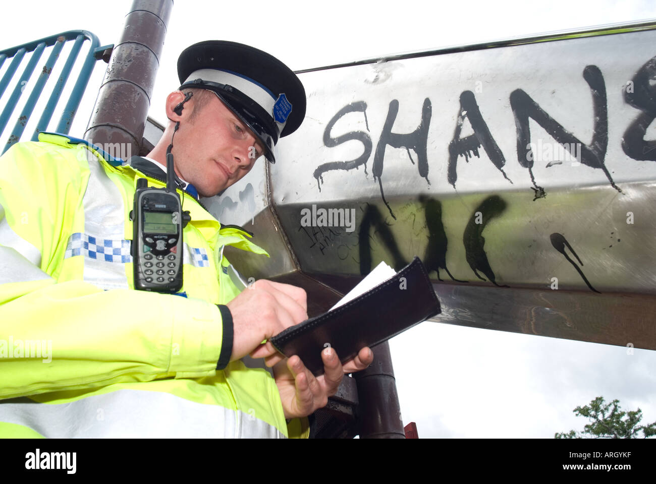 A police community support officer PCSO on duty in Coventry, United ...