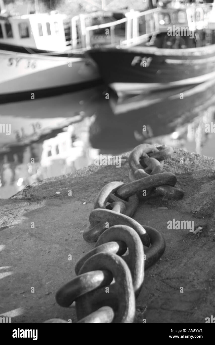 Fishing chains Black and White Stock Photos & Images - Alamy