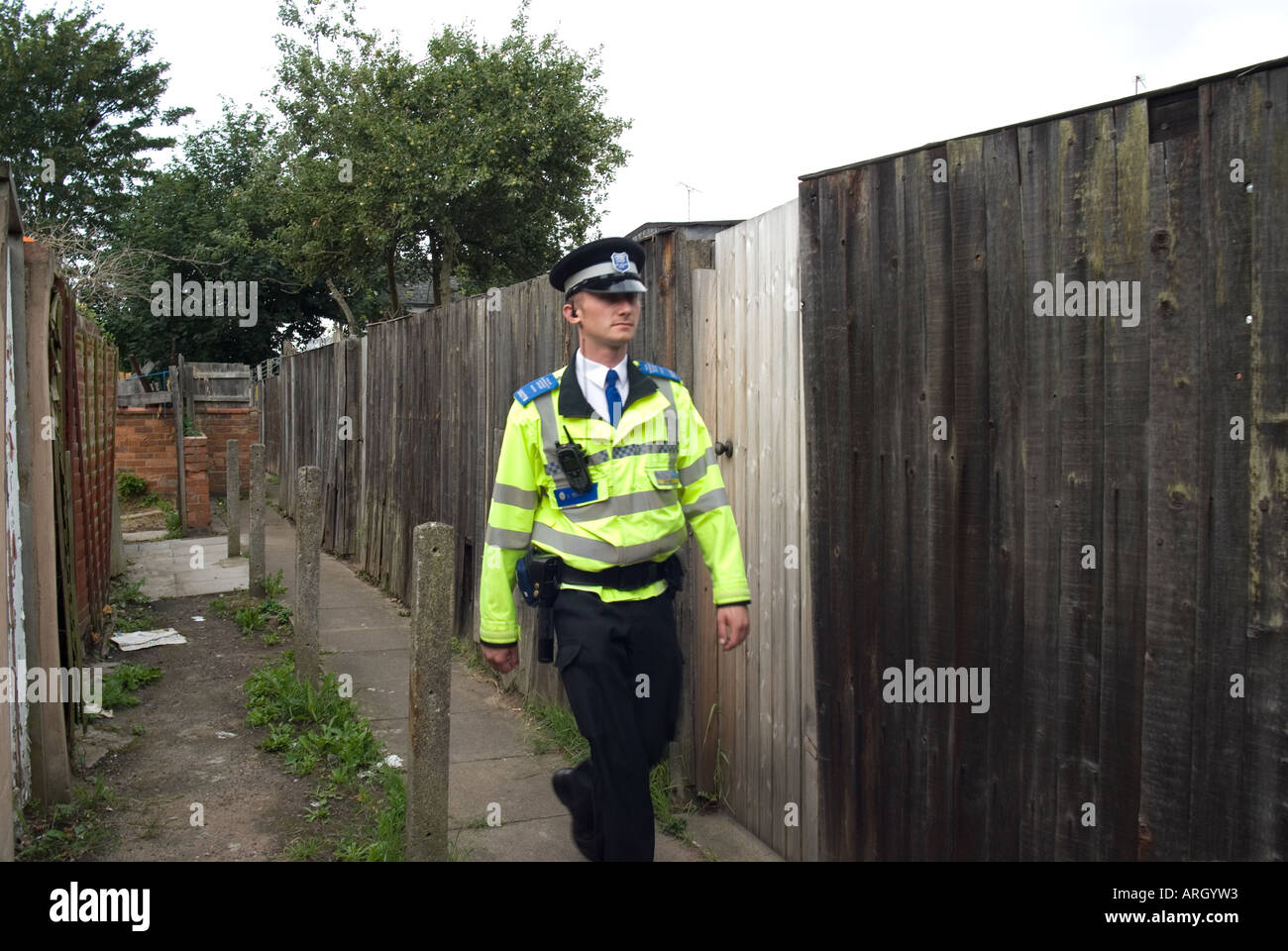 A police community support officer PCSO on duty in Coventry, United ...