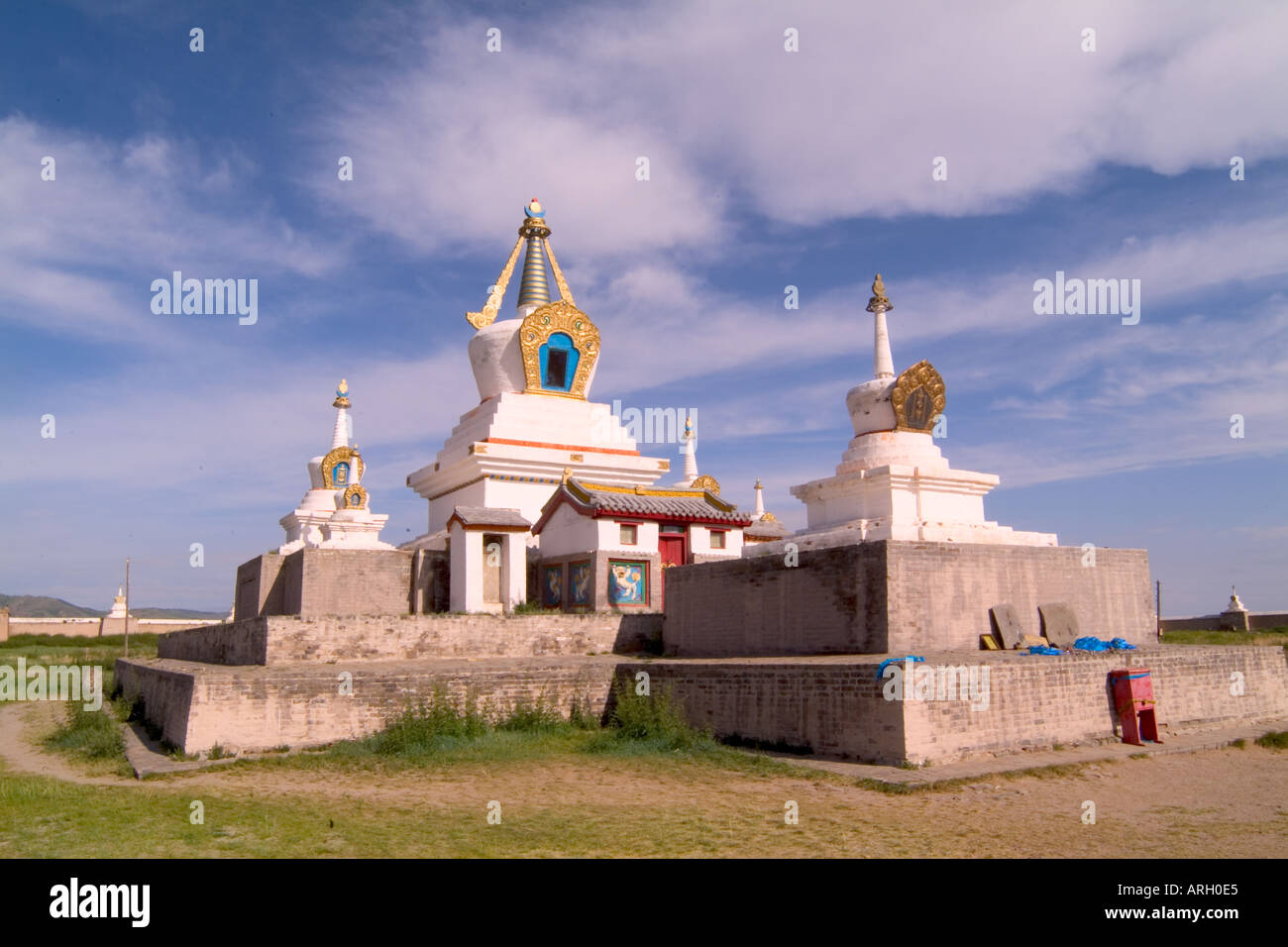Famous Erdene Zuu Monastery 1586 in Mongolia Stock Photo - Alamy