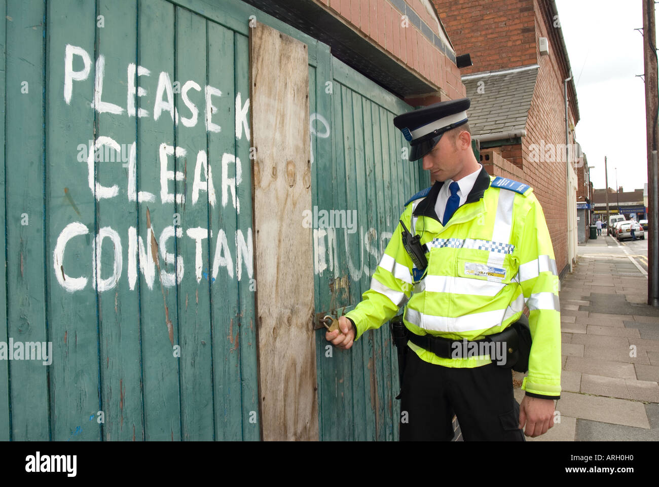 A police community support officer PCSO on duty in Coventry, United ...