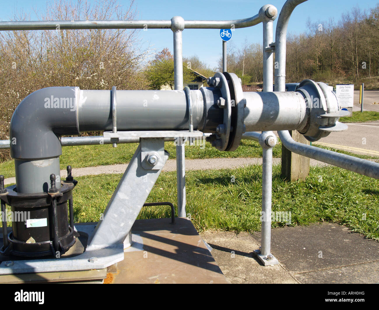 fire water hydrant carsington water lake reservoir Stock Photo - Alamy